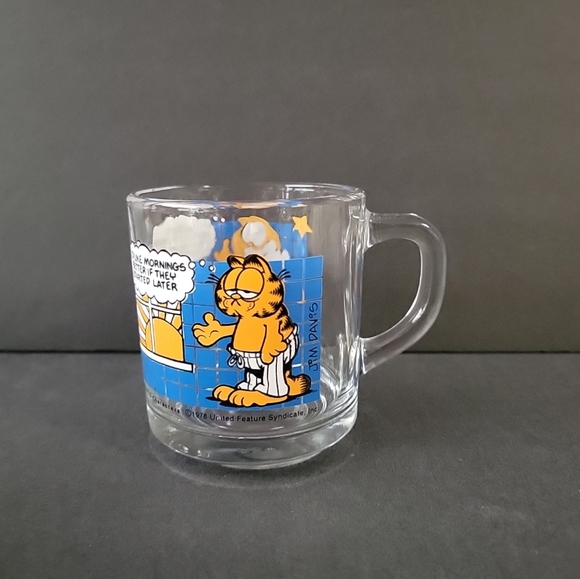 Garfield | Dining | Vintage Garfield Mugs Mcdonalds Glasses | Poshmark